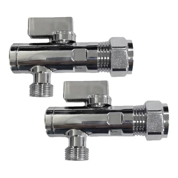 QOMPONENTI Hoekstop-kogelkraan met filter - Artikelnr. 211900